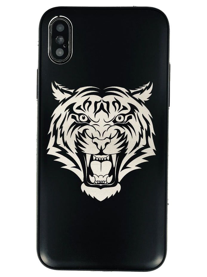 iPhone & Samsung Metal Aluminum Cell Phone Case Cover Tiger's Head Face ...