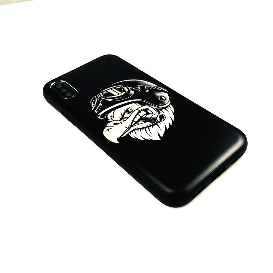 iPhone & Samsung Metal Phone Case Cover Fighter Plane Pilot Eagle Hawk ...