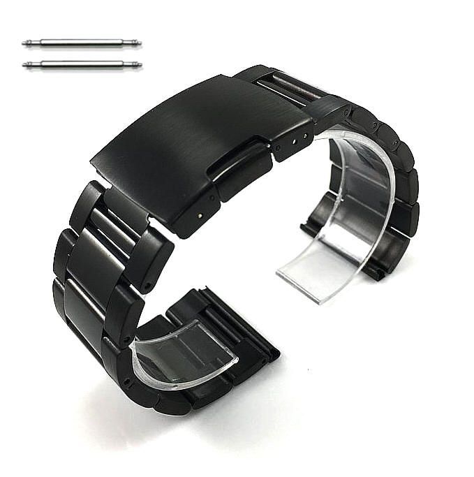 Kenneth Cole Compatible Black Steel Metal 28mm 30mm Replacement Watch ...