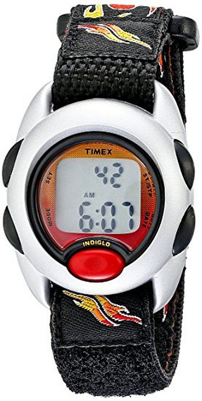 Kid's Timex Time Machines Black And Red Flames Digital Watch T78751