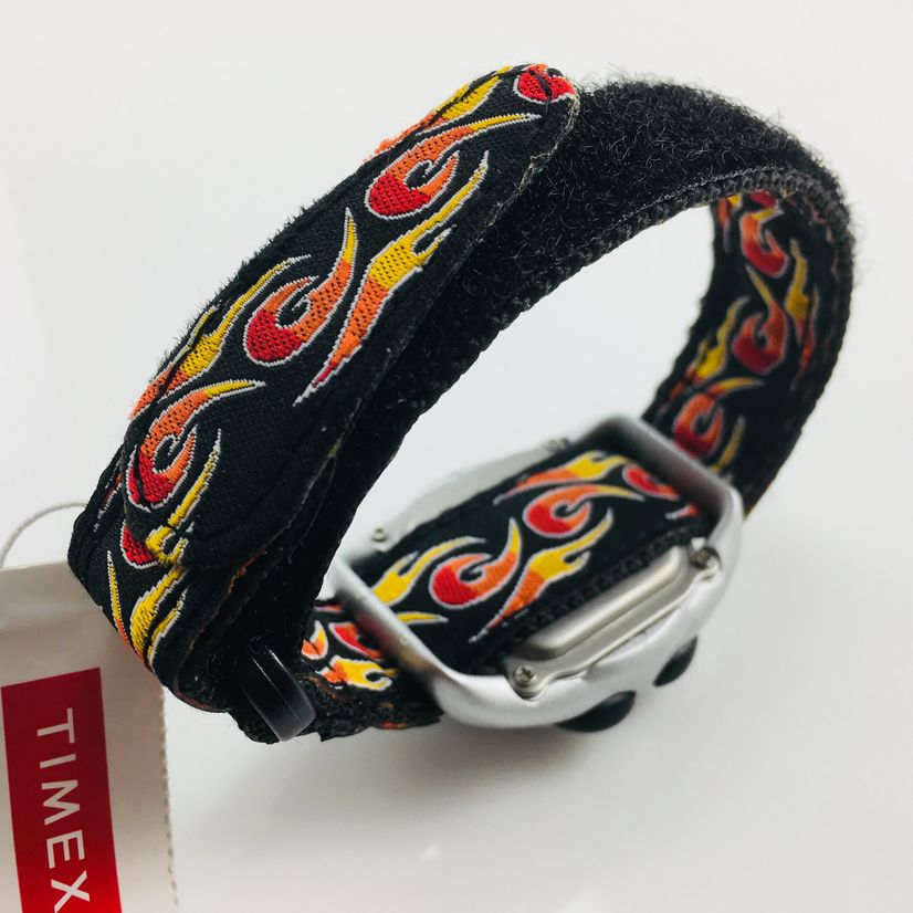 Kid's Timex Time Machines Black And Red Flames Digital Watch T78751