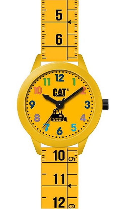 Kids CAT Caterpillar Yellow Silicone Watch KD41027711