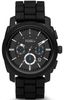 Men's Black Fossil Machine Chronograph Watch FS4487