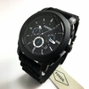 Men's Black Fossil Machine Chronograph Watch FS4487