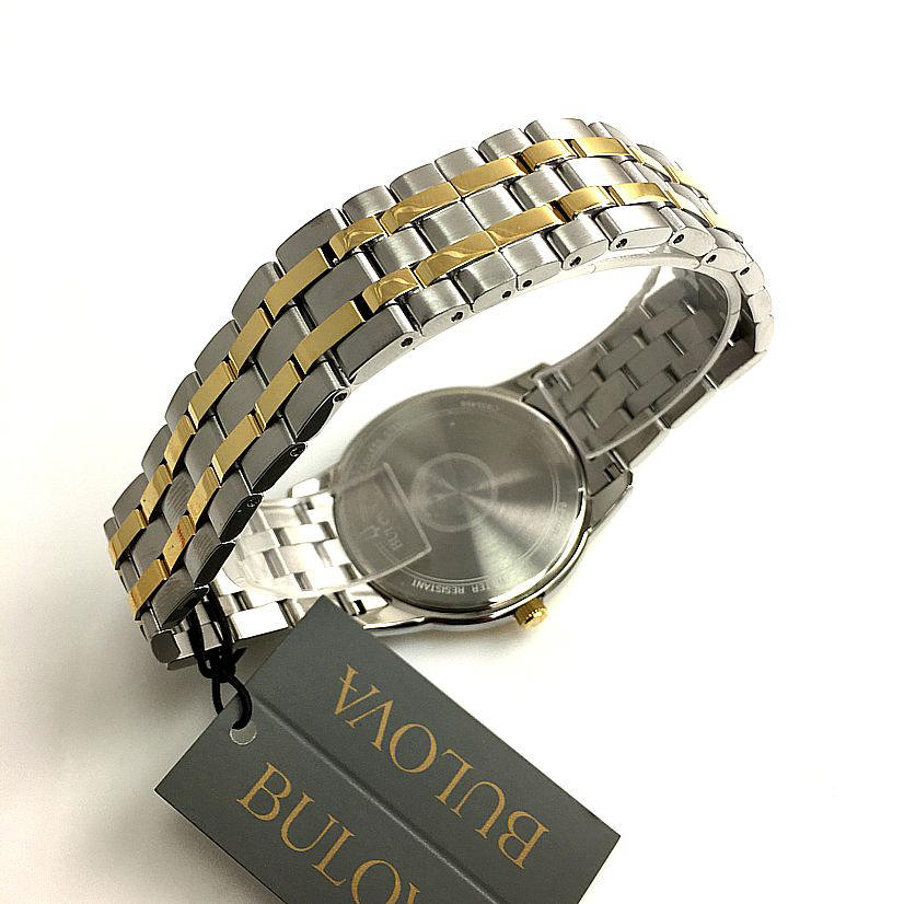 Men's Bulova Sutton Two Tone Classic Elegant Watch 98B385