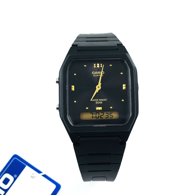 Men's Casio Black Classic Digital Analog Watch AW48HE-1AV