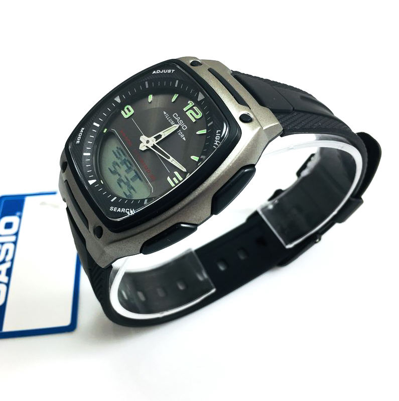 Men's Casio Black Classic Digital Analog Watch AW81-1A1V