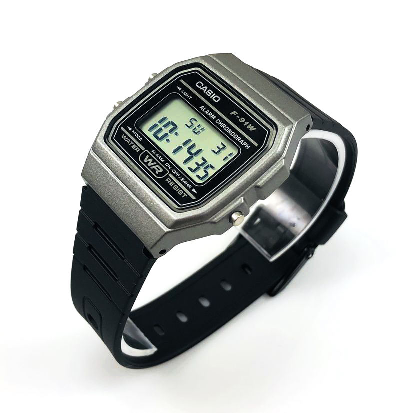 Men's Casio Black Classic Digital Resin Band Watch F91WM-1B