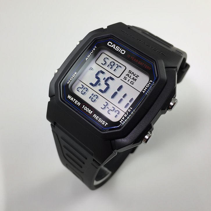Men's Casio Black Digital Sports Watch W800H-1AV