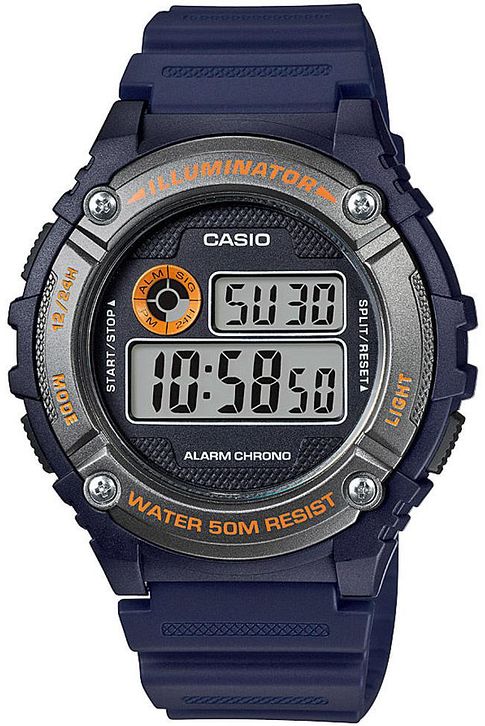 Men's Casio Blue Digital Sports Watch W216H-2BV