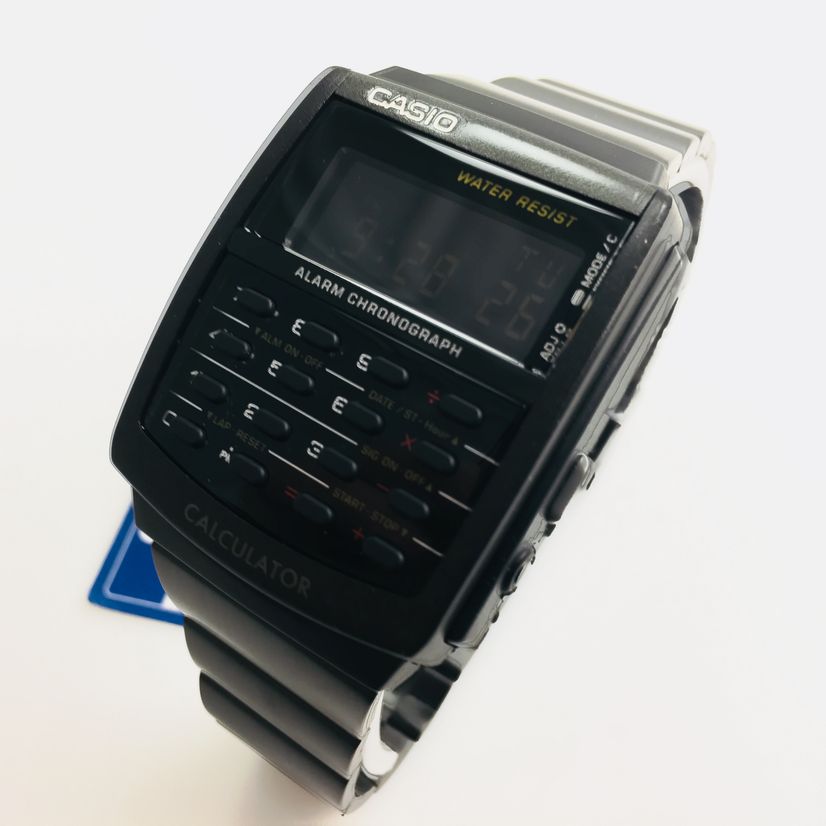 Men's Casio Classic Calculator Black Steel 33 mm. Watch CA506B-1AD