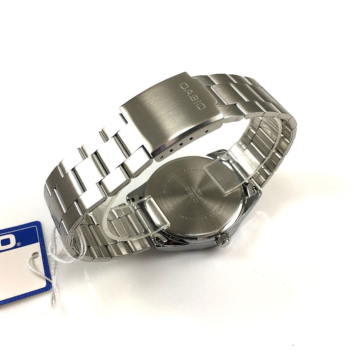 Men's Casio Classic Steel MTP-VD03D Turquoise Blue Dial Watch MTPVD03D-2A3