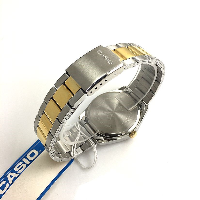 Men's Casio Classic Two Tone Dressy Analog Steel Watch MTP1302SG-7AV