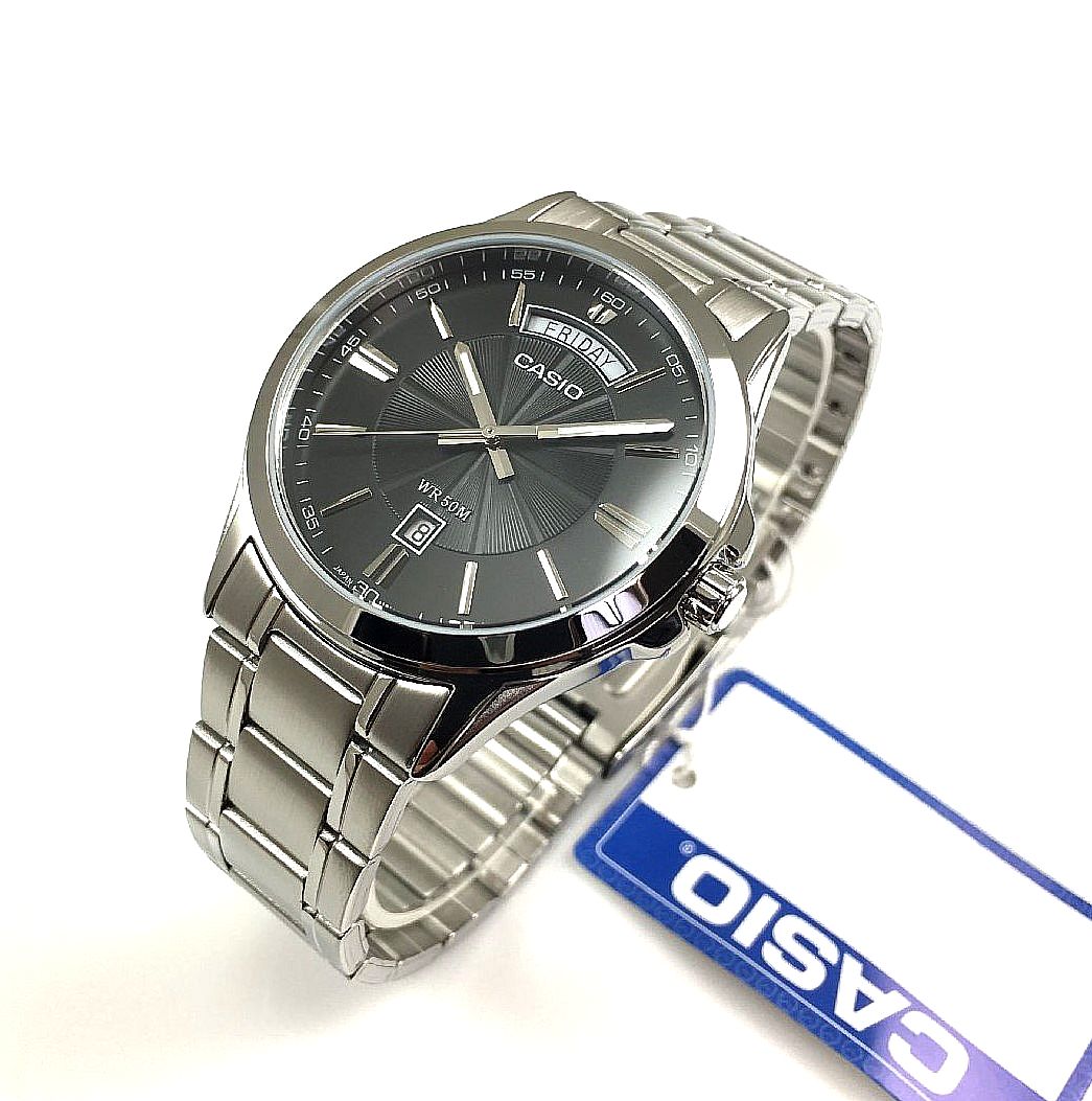 Men's Casio Collection MTP-1381D Elegant Day-Date Watch MTP1381D-1A