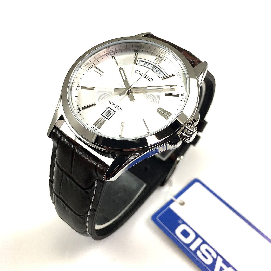 Men's Casio Collection MTP-1381D Elegant Day-Date Watch MTP1381L-7A