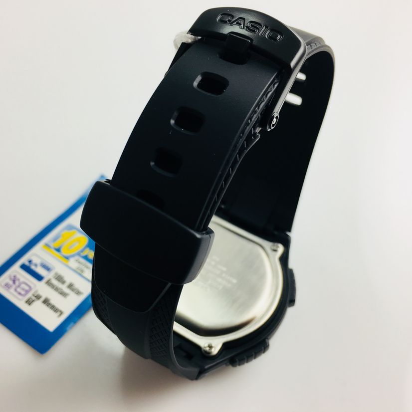 Men's Casio Digital Black Silicone Band 42 mm Watch W734-1AV