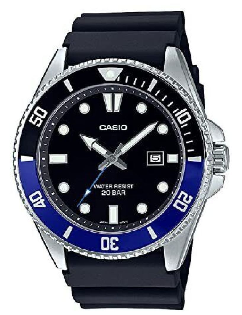Men's Casio Diver's Style 200 M Batman Dive MDV-107 Watch MDV107-1A2V