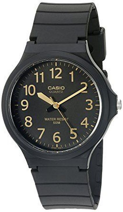 Men's Casio Easy To Read Casual Black Watch MW240-1B2V