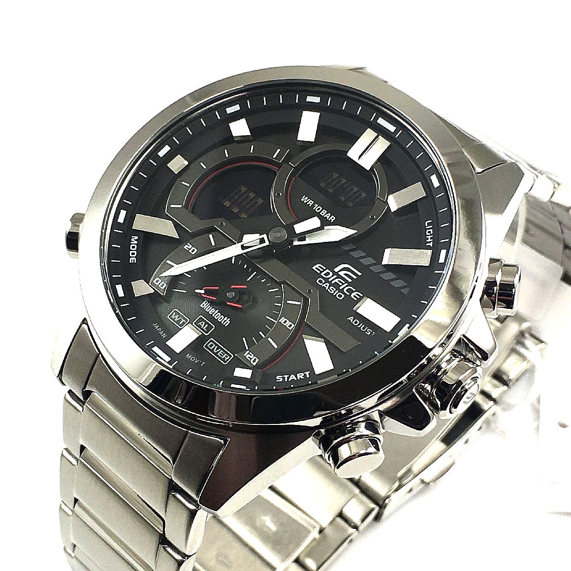 Men's Casio Edifice Bluetooth Smartphone Link Ana-Digi ECB-30D Watch ECB30D-1A