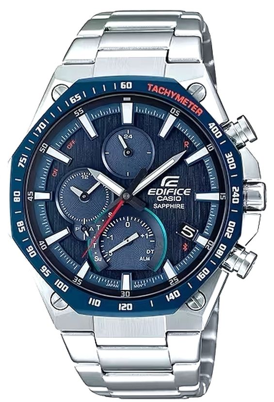 Men's Casio Edifice Chronograph Solar Bluetooth Watch EQB1100XDB-2A