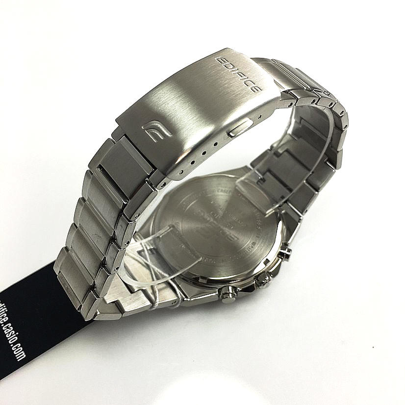 Men's Casio Edifice Sapphire Crystal Steel Chronograph Watch EFB680D-1A