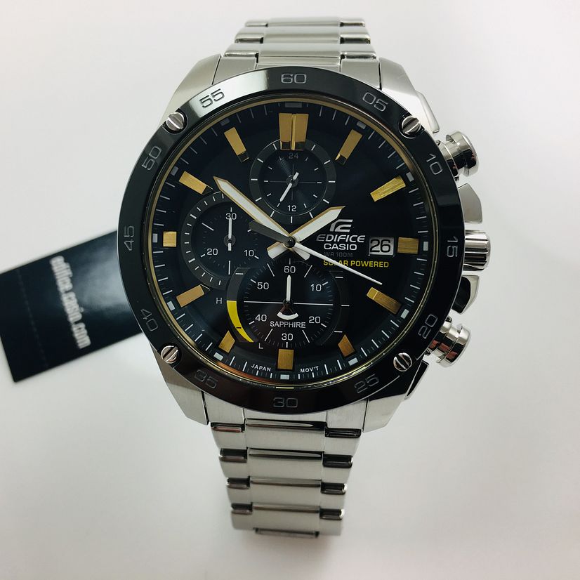 Men's Casio Edifice Solar Power Chronograph Watch EFSS500DB-1BV