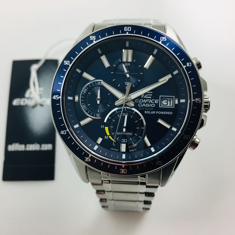 Men's Casio Edifice Solar Power Chronograph Watch EFSS510D-2AV