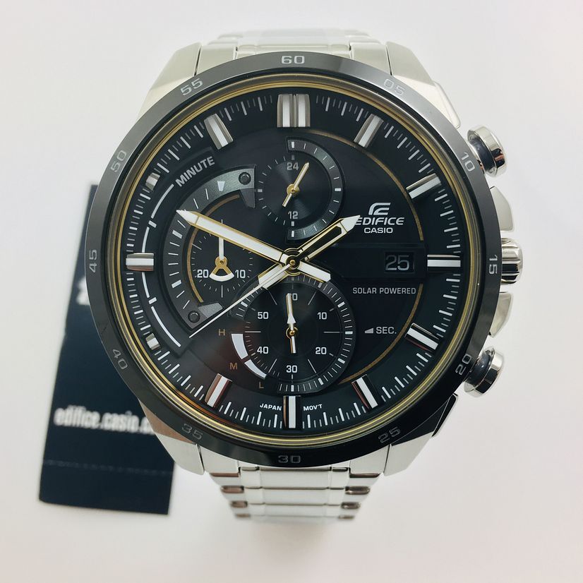 Men's Casio Edifice Solar Power Chronograph Watch EQS600DB-1A9