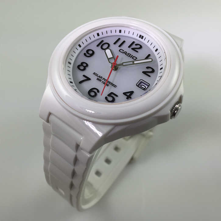 Women's White Casio Solar Power Watch LXS700H-7BV