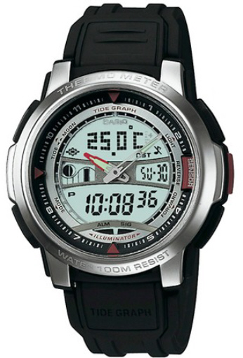 Men's Casio Sport Forester Analog Digital Tide Watch AQF100W-7BV