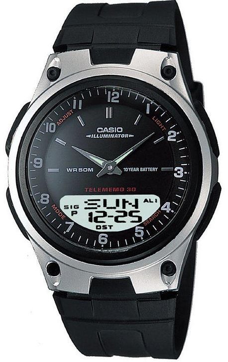 Men's Casio World Time 30 Telememo Watch AW80-1AV