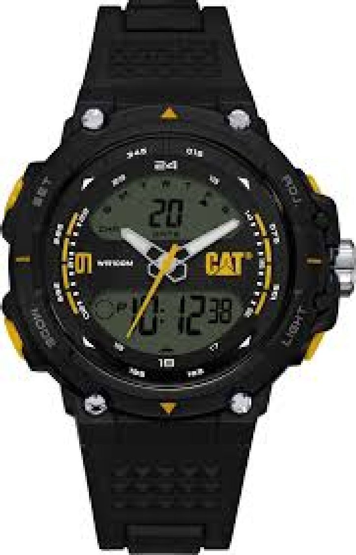 Men's CAT Black Caterpillar Analog Digital Watch MX16521237