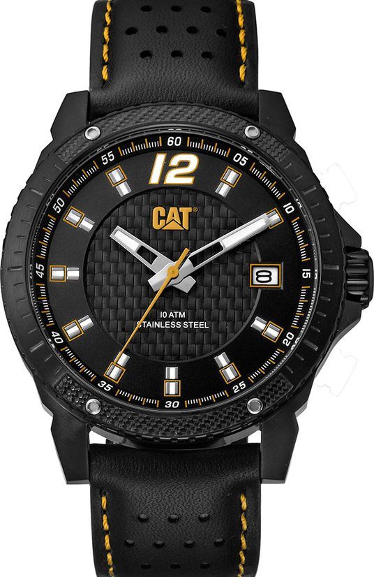 Men's CAT Caterpillar Carbon Blade Black Steel Watch CB16134137