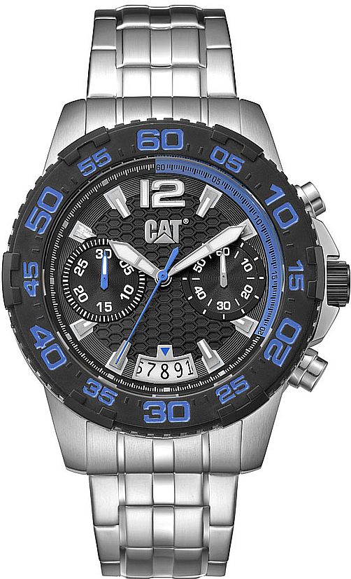 Men's CAT Caterpillar Drive Steel Chronograph Watch PW14311626