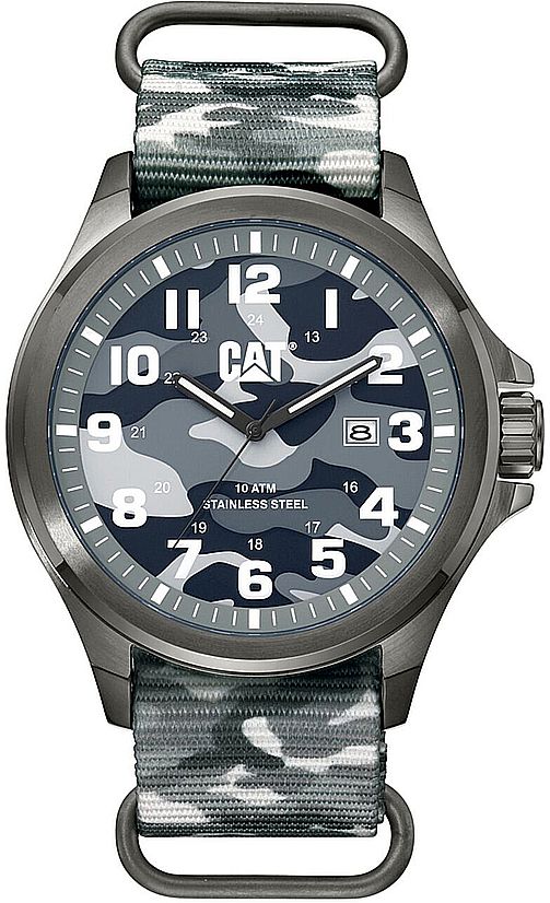 Men's CAT Caterpillar Operator Camoflage Nylon Fabric Strap Watch ...
