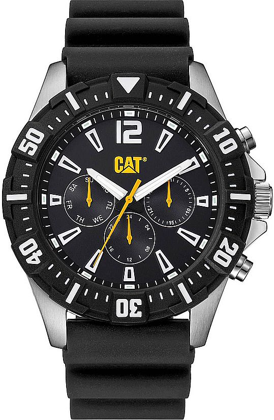 Men's CAT Caterpillar Steer Steel Case Multifunction Watch PX14921131