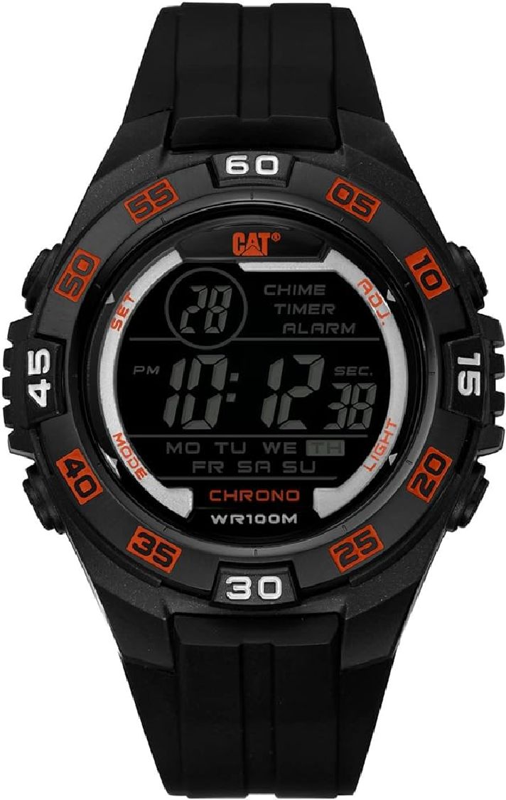 Men's CAT Digimax Caterpillar Black Digital Watch OC16721142