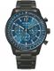 Men's Citizen Eco-Drive Chronograph Sports Black Steel Watch CA4505-80L