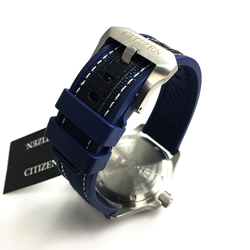 Men's Citizen Eco-Drive GMT World Time Diver's 200 M Watch BJ7100-15L