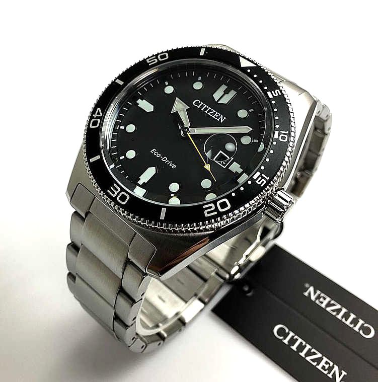 Men's Citizen Eco-Drive Marine Diver's Style Steel Watch AW1760-81E