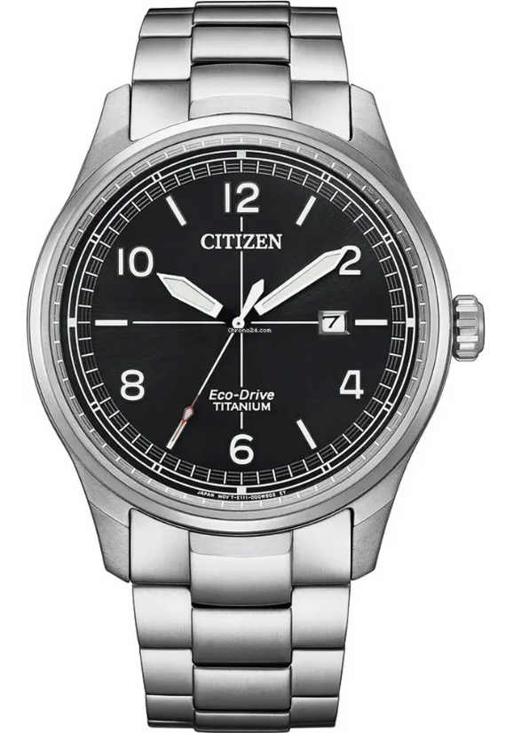 Men's Citizen Eco-Drive Super Titanium Solar Powered Watch BM7570-80E