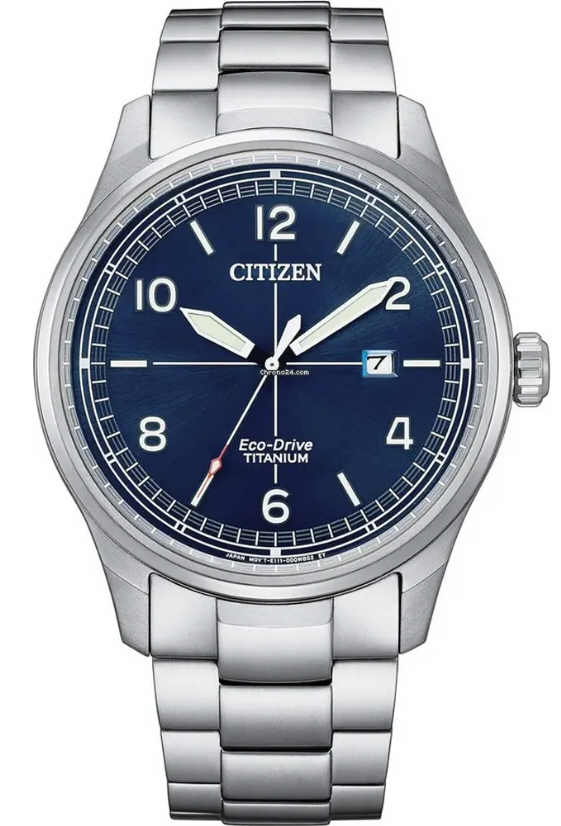 Men's Citizen Eco-Drive Super Titanium Solar Powered Watch BM7570-80L