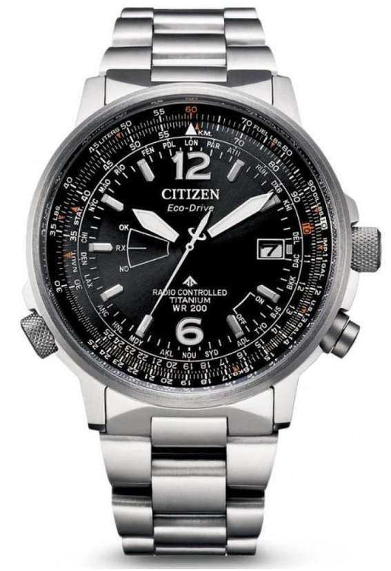 Men's Citizen Promaster Radio Controlled Titanium Pilot Watch CB0230-81E