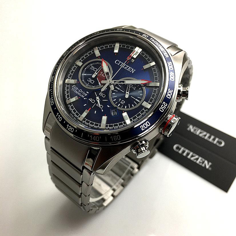 Men's Citizen Super Titanium Eco-Drive Chronograph Watch CA4490-85L