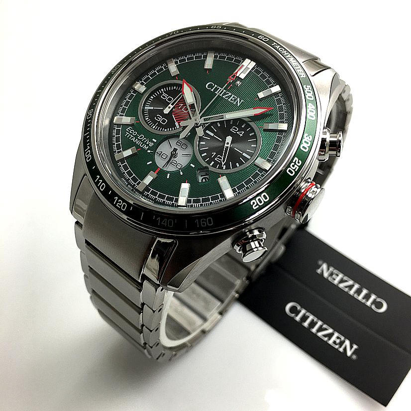 Men's Citizen Super Titanium Eco-Drive Chronograph Watch CA4497-86X