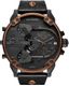 Men's Diesel Mr. Daddy 2.0 Black Leather Strap Chronograph Watch DZ7400