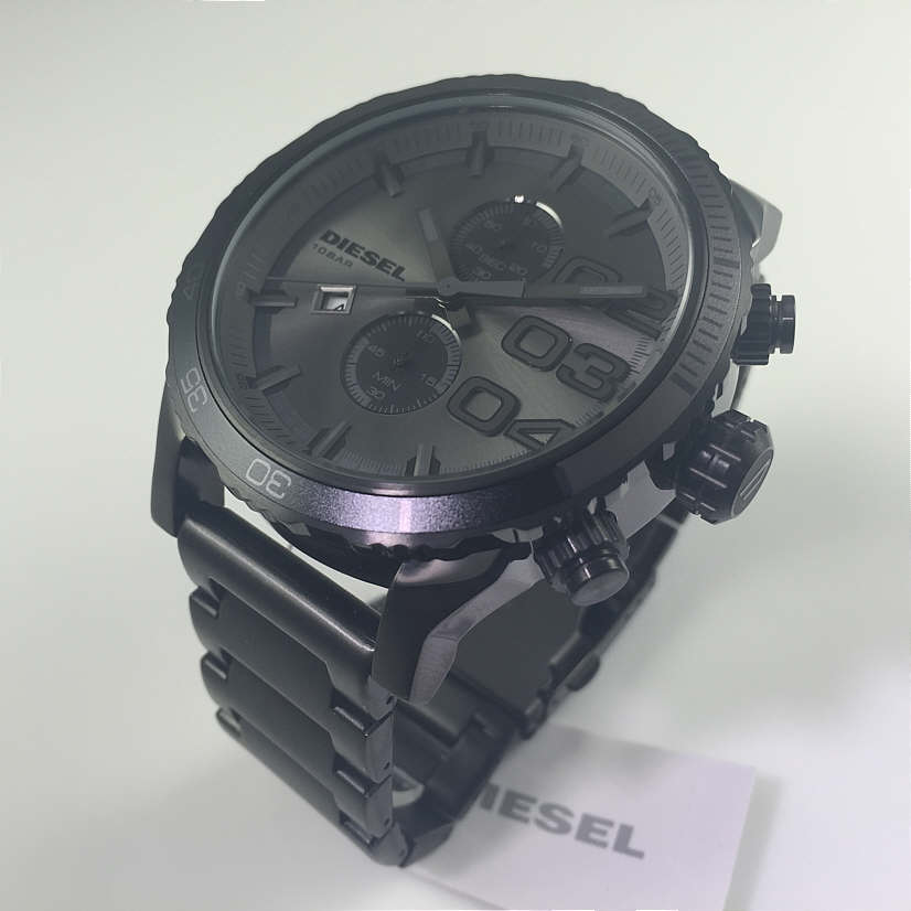 Men's Diesel Black Oversized Chronograph Watch DZ4314
