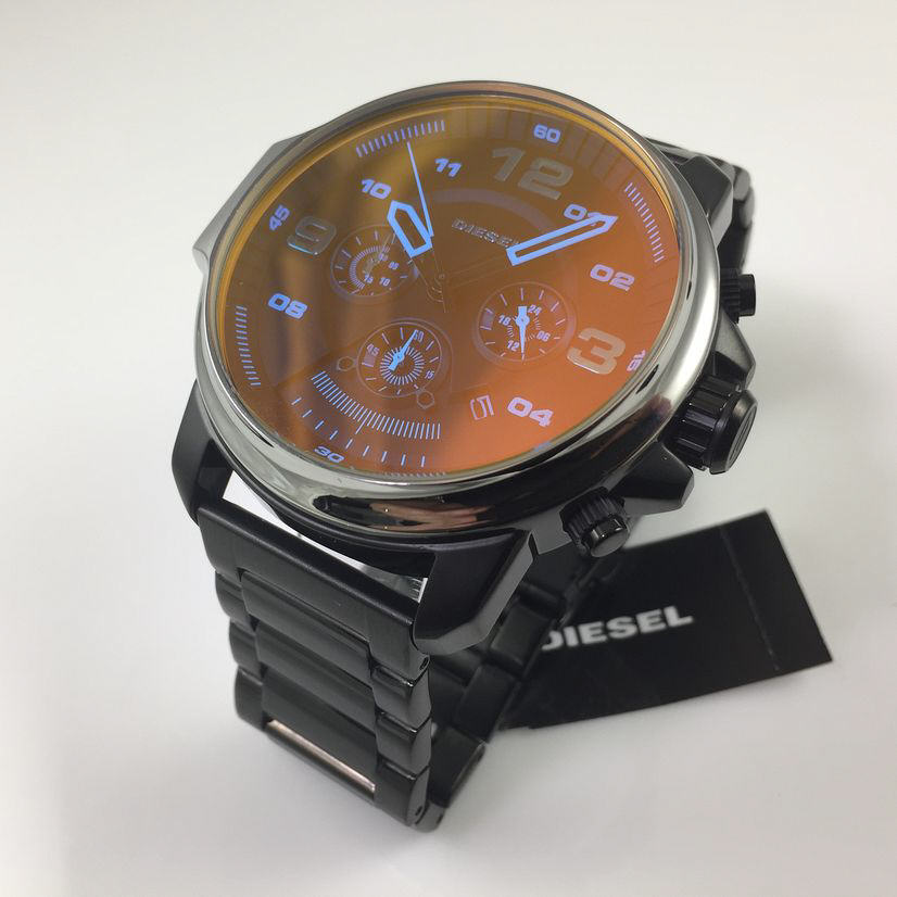 Men's Diesel whiplash Black Chronograph Watch DZ4434