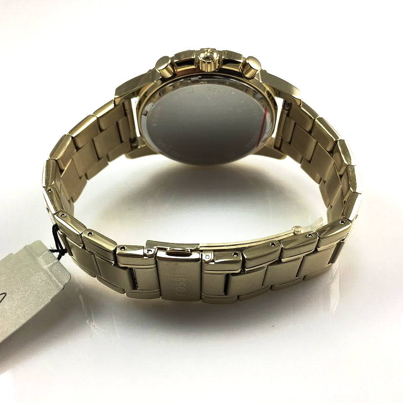 Men's Fossil Dean Gold tone Chronograph Watch FS4867