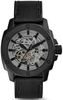 Men's Fossil Modern Machine Automatic Black Leather Watch ME3134